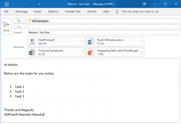 Microsoft Outlook to Planner – Automatic Task Creation Workflow
