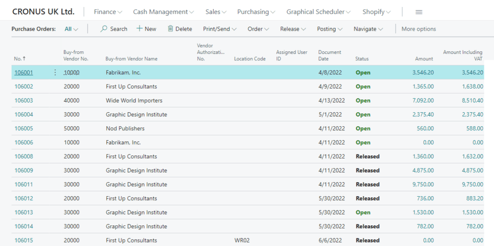 How To Release And Reopen Multiple Documents In Dynamics 365 Business Central