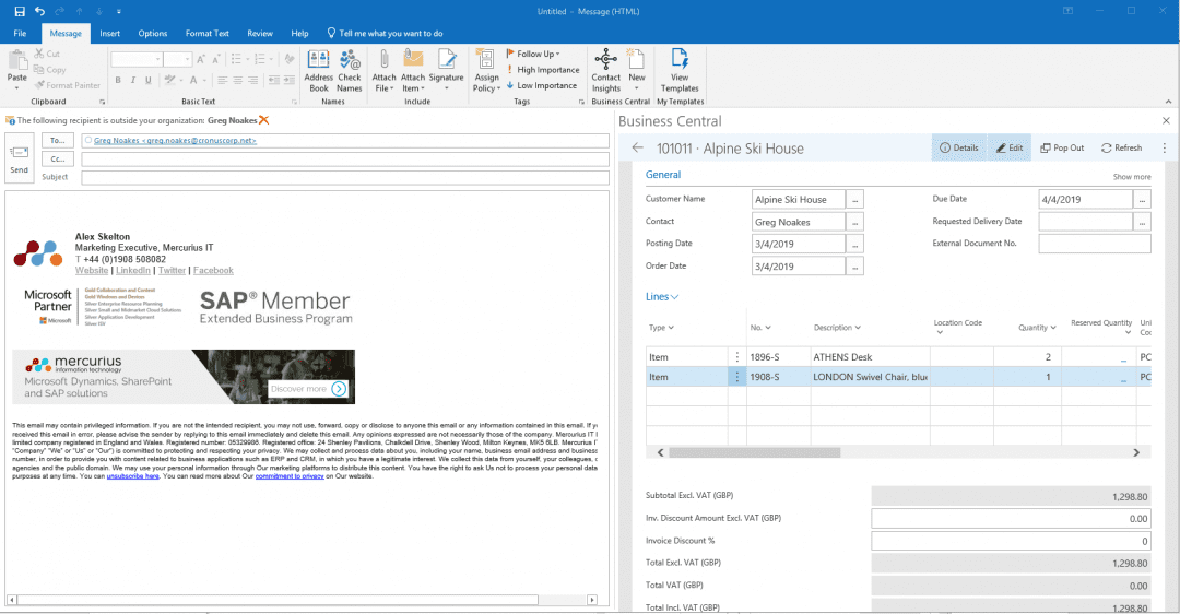 How to: Installing the Outlook add-in for Microsoft Dynamics 365 Business Central