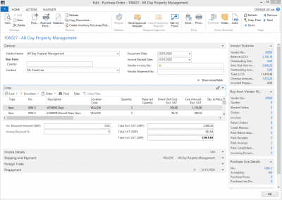 How to send a purchase order from Microsoft Dynamics NAV - Mercurius IT