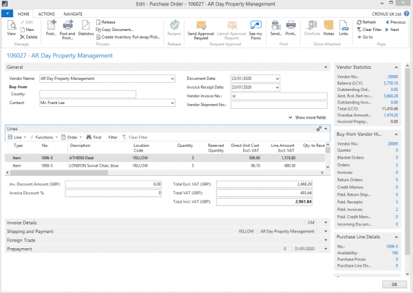 How to send a purchase order from Microsoft Dynamics NAV - Mercurius IT
