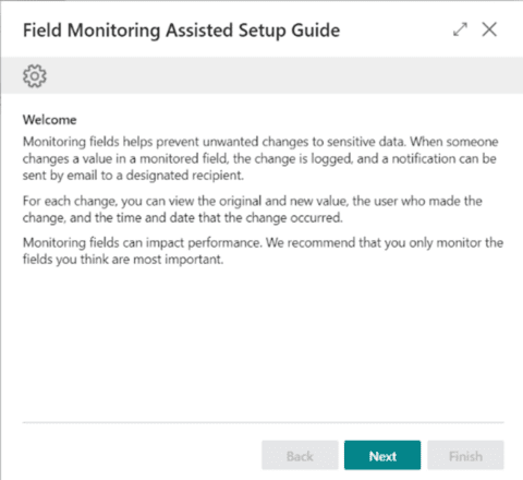 How to set up Field Monitoring in Dynamics 365 Business Central