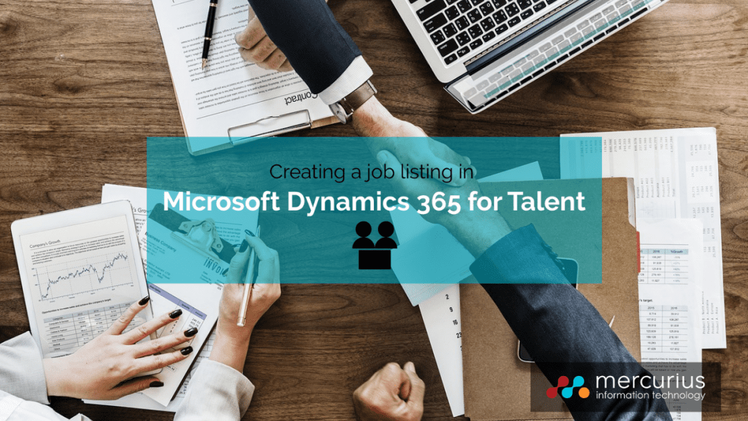 How to: Creating a job listing in Microsoft Dynamics 365 for Talent